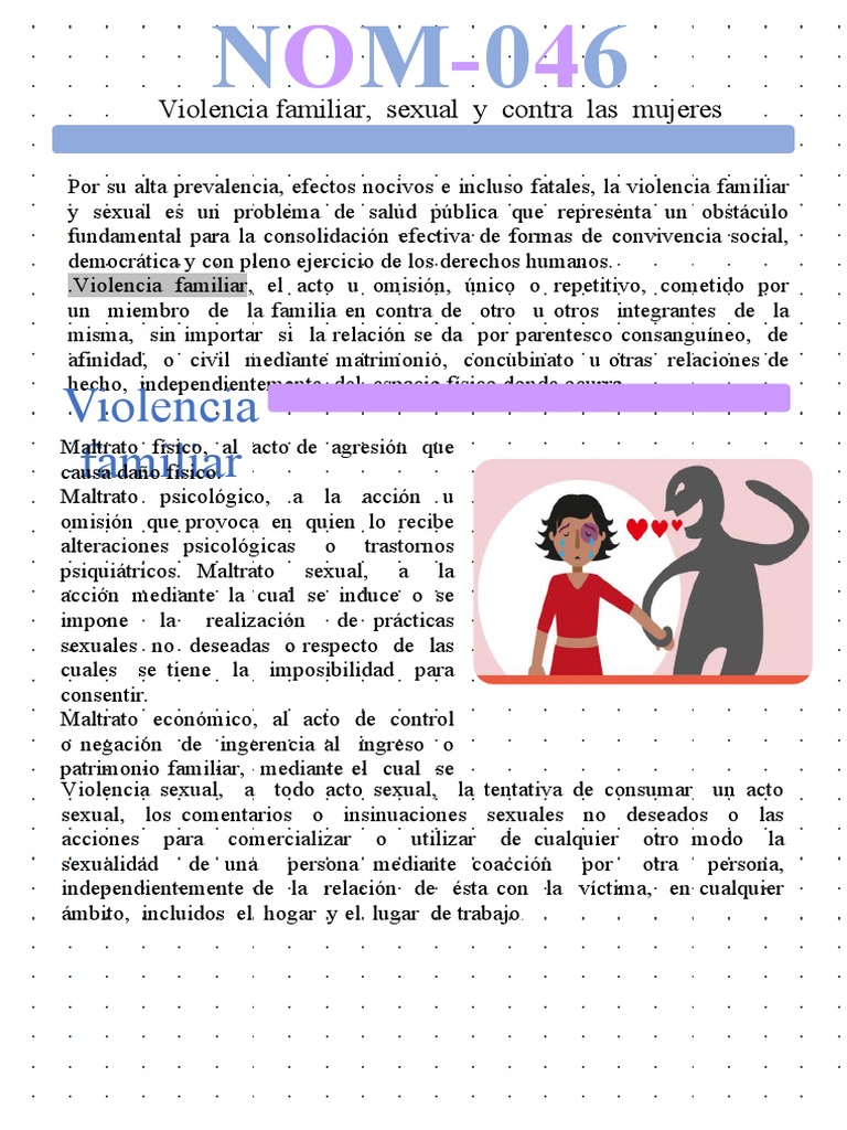 Nom 046 | Descargar gratis PDF | Violencia doméstica | Violación