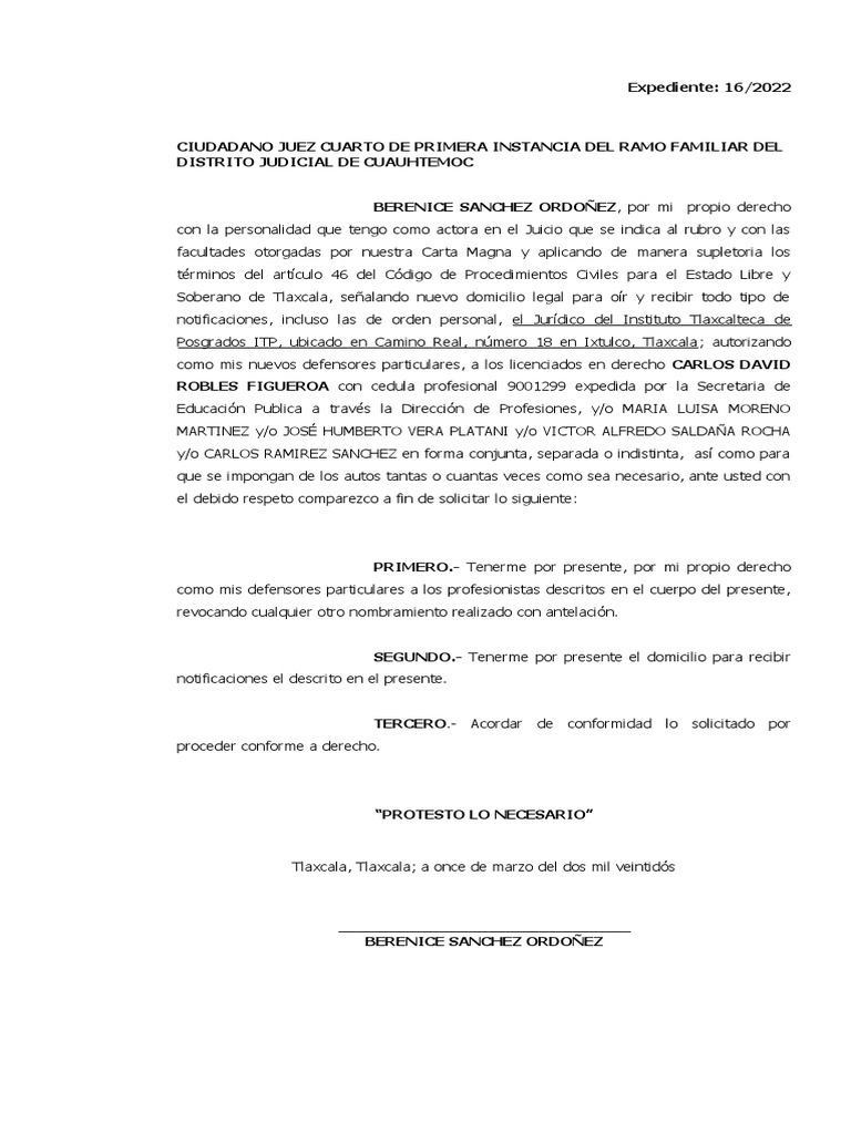 Ejemplo de Carta de Nombramiento | PDF