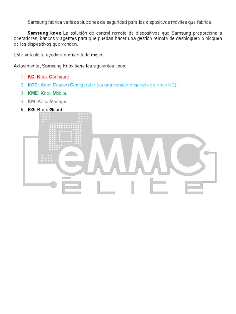 Leer Antes, Tipos de KNOX | PDF | Telecomunicaciones | Software