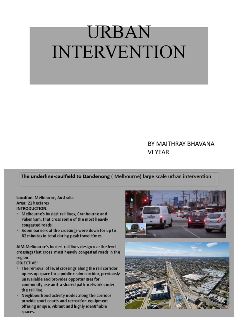 Urban Intervention Case Studies: Melbourne & Toronto | PDF | Transport