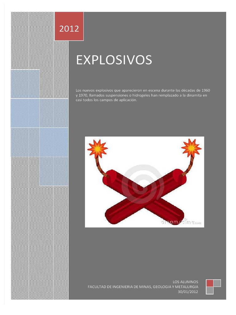 EXPLOSIVOS | PDF | Química | Ciencias fisicas