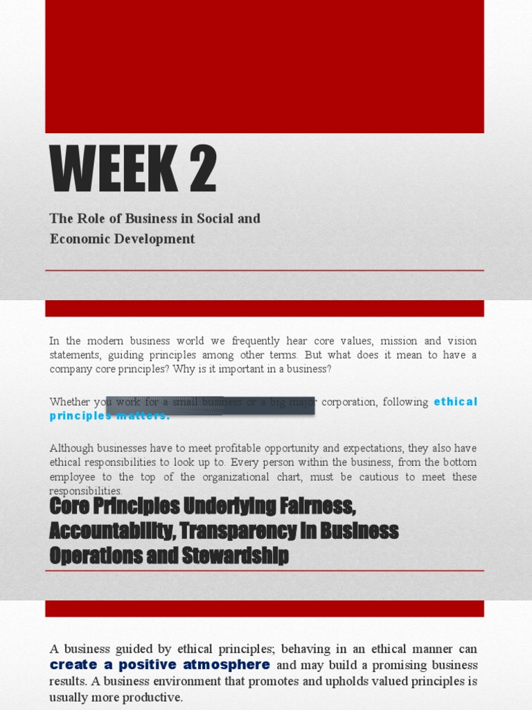 BusEthics Week2 | PDF | Social Justice | Leadership