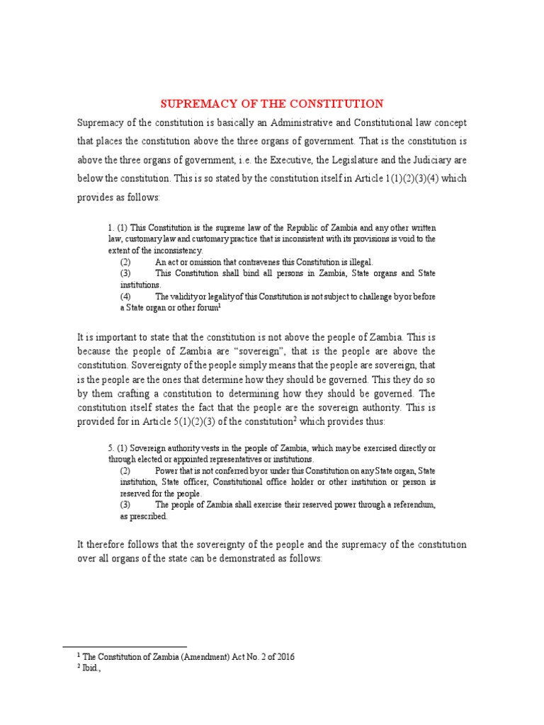 LLB 1020 - Constitutional Law Notes | PDF