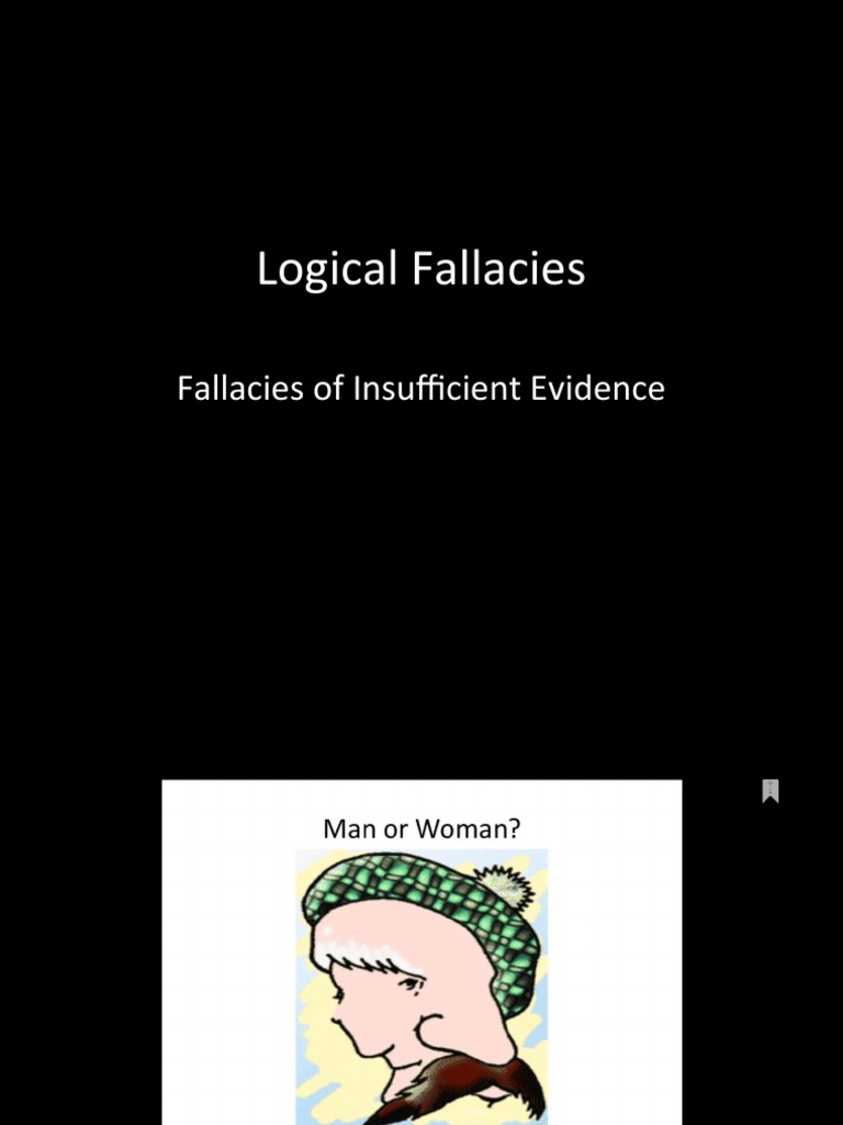 Logical Fallacies: Fallacies of Insufficient Evidence | PDF | Fallacy ...