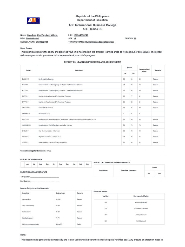 ABE International Business College: Republic of The Philippines ...