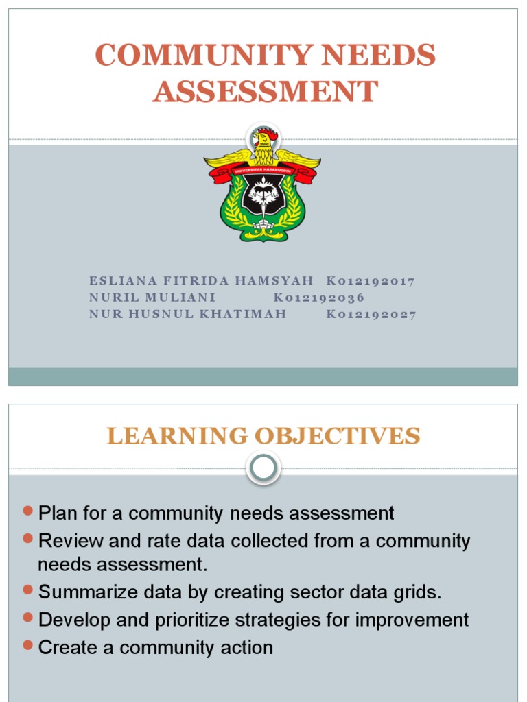 Community Needs Assessment Guide | PDF | Needs Assessment | Community