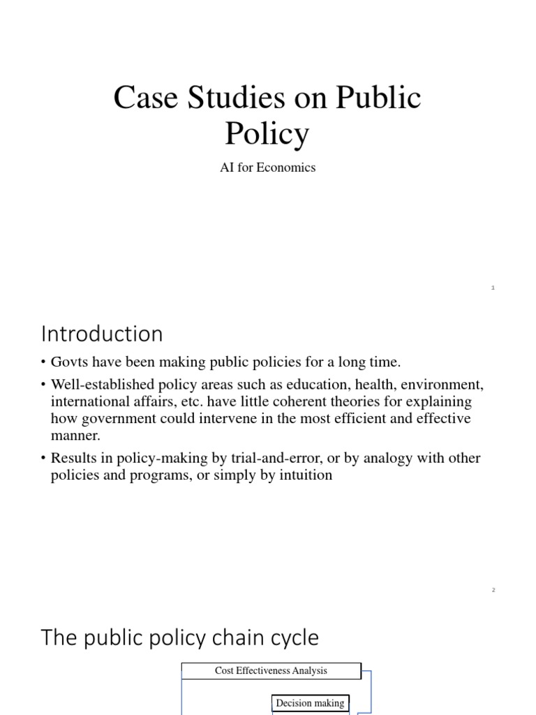 Case Studies in Public Policy | PDF | Policy | Economies