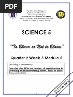 SCIENCE-5-Q2-Module 4 | PDF | Flowers | Plant Reproduction