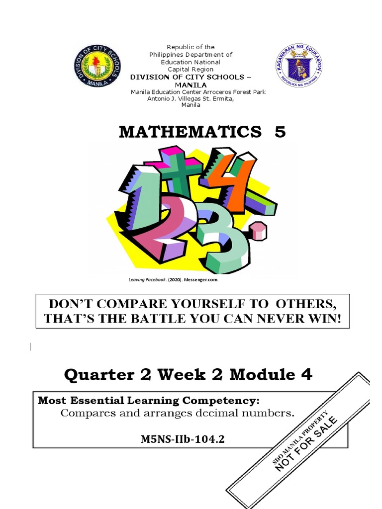 MATH 5 - Q2 - Mod4 | PDF | Decimal | Numbers