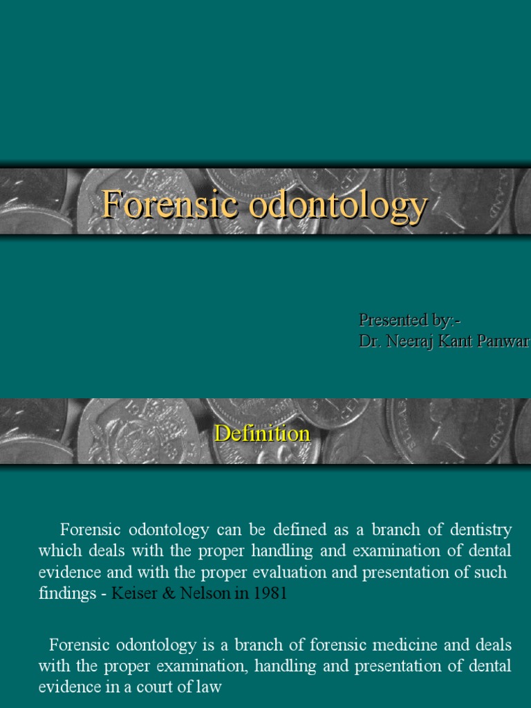 Forensic Odontology | PDF