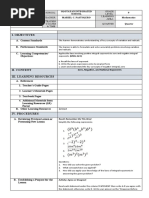 Quadratic Formula Lesson Plan | PDF | Quadratic Equation | Equations