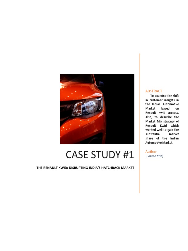 Case Study MM | PDF | Renault | Transport
