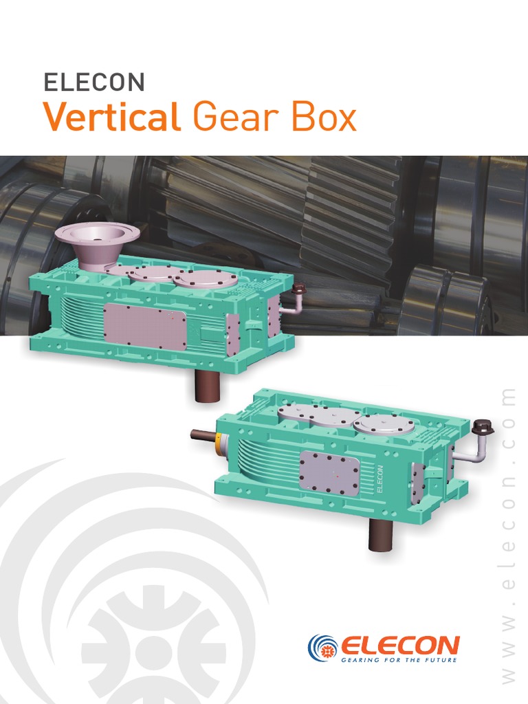 Vertical Gear Box: Elecon | PDF | Gear | Bearing (Mechanical)