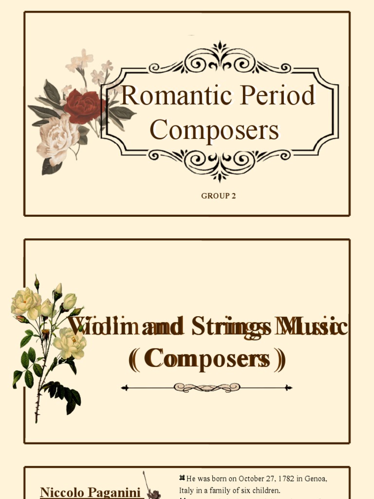 Music M2W2 Romantic Period Composers | PDF | Frédéric Chopin | Robert ...