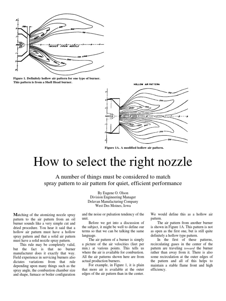 How To Select Nozzle | PDF | Nozzle | Combustion