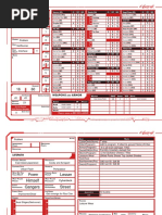 (Template) Cyberpunk RED Character Sheet | PDF