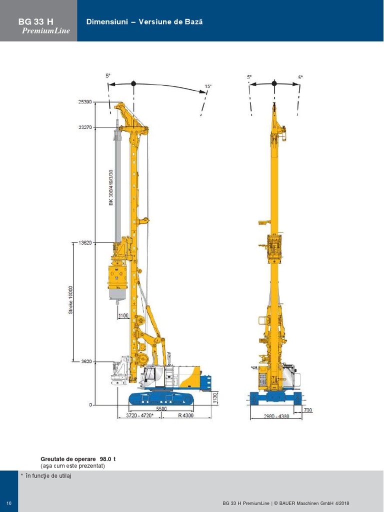 BG 33 H Fisa Tehnica | PDF