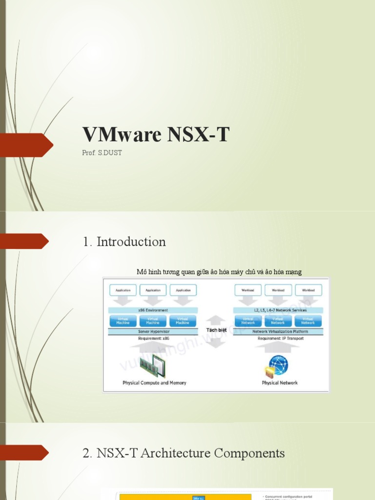 Vmware NSX-T: Prof. S.Dust | PDF | Router (Computing) | Routing