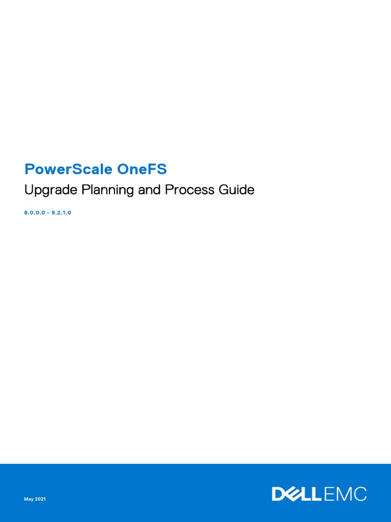 Powerscale Onefs: Upgrade Planning and Process Guide | PDF | Computer Cluster | Computer File