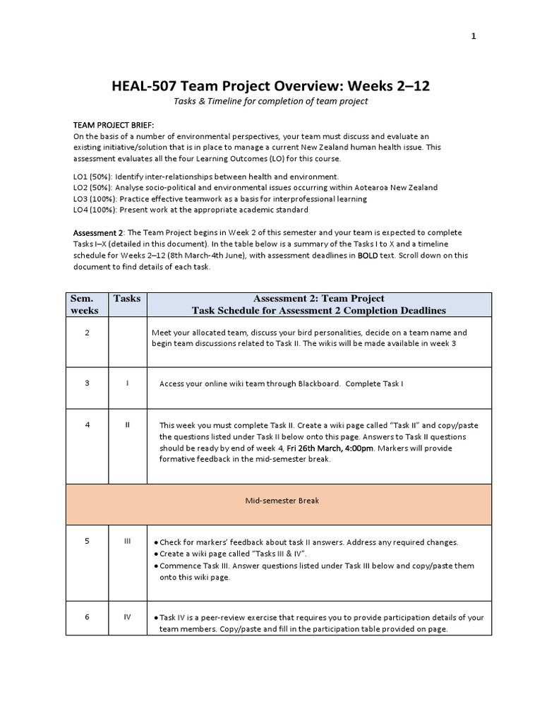 Team Project Overview - S1-2021 | PDF | Wiki | Turnitin