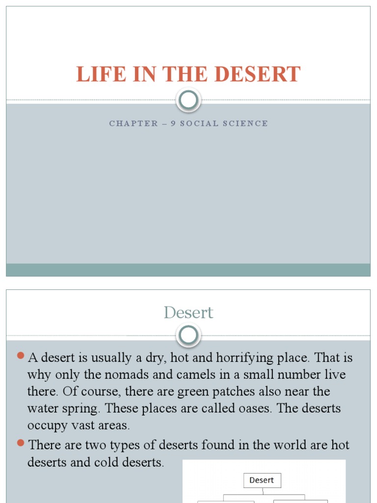 Life in The Desert: Chapter - 9 Social Science | PDF | Sahara | Desert