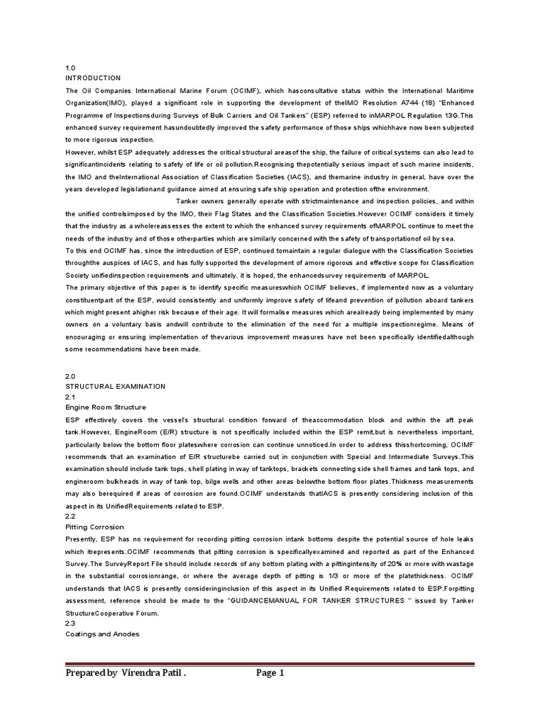 Enhanced Survey Programme | PDF | Ships | Industries