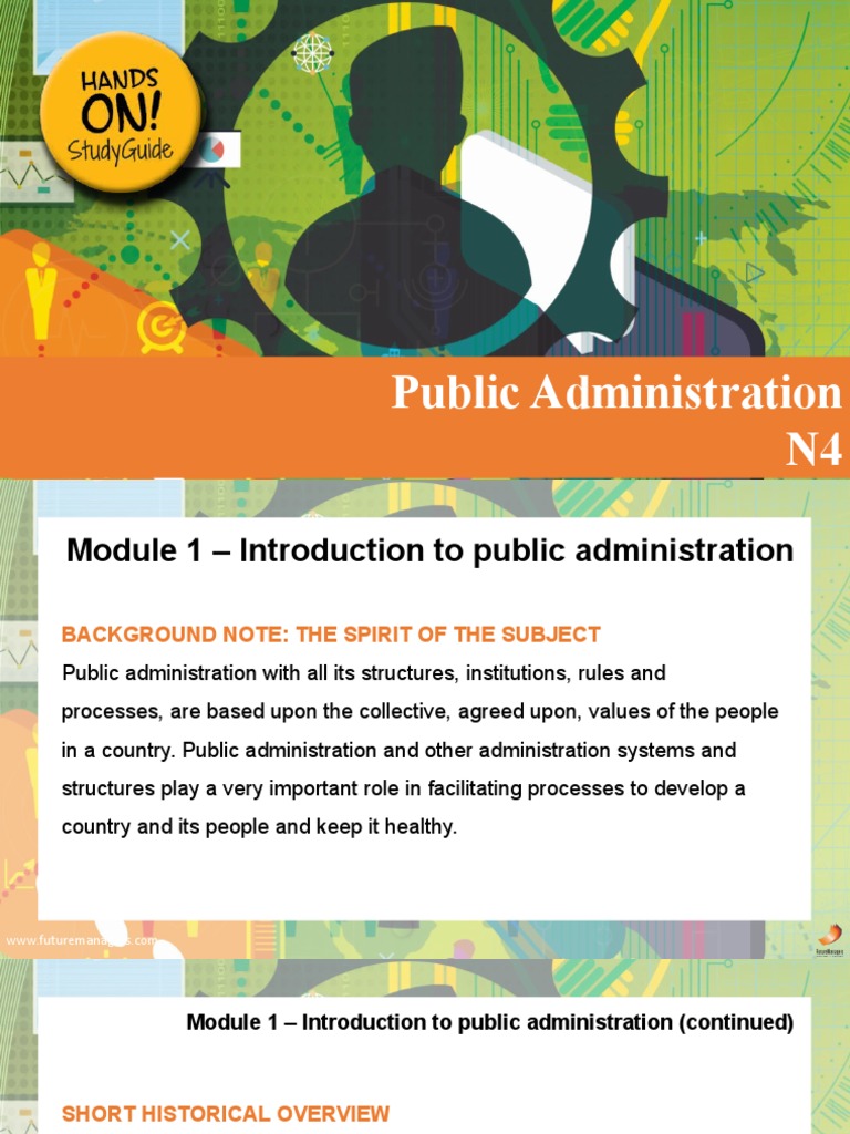 Public Administration N4 Study Guide | PDF
