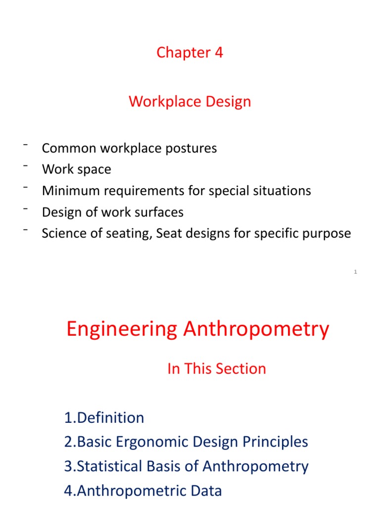 Chapter 4 Workplace Design | PDF