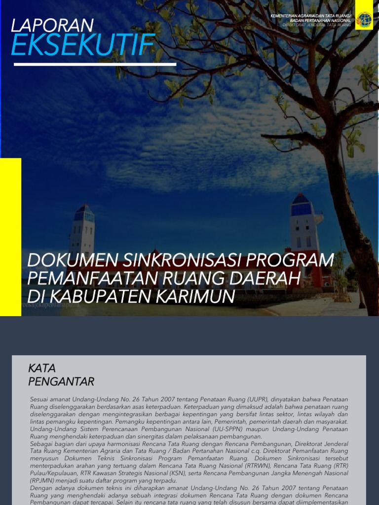 Laporan Eksekutif Summary Kabupaten Karimun | PDF