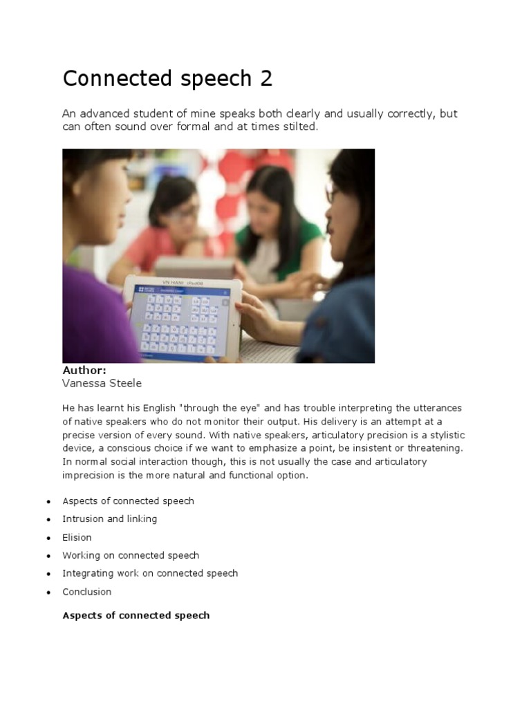 Connected Speech 2 | PDF | Speech | English Language