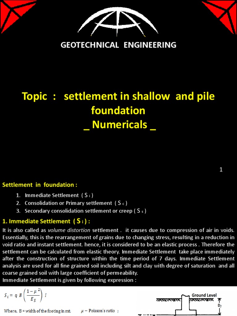 Problems On Settlement in Foundation - PDF | Download Free PDF ...