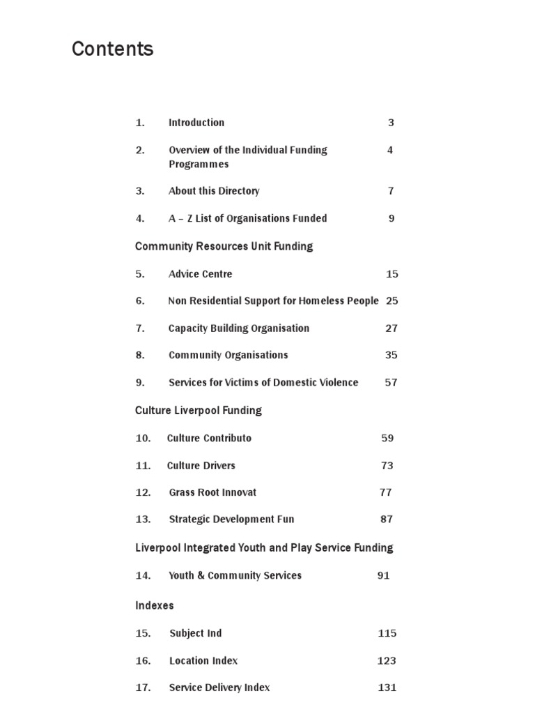 Community Resources Unit Funding: Crucial Directory Inside:layout 1 11 ...