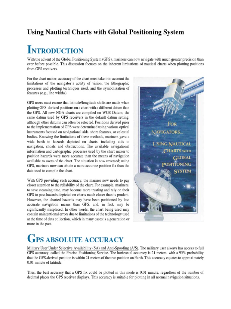 Ntroduction: Using Nautical Charts With Global Positioning System | PDF ...