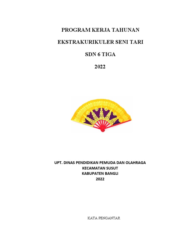 Program Kerja Tari | PDF