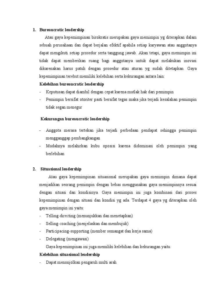 Materi Kpmimpinan Klompok 3 | PDF | Karier & Perkembangan | Bisnis