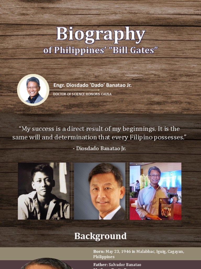 Diosdado Banatao: Tech Innovator Bio | PDF | Computer Engineering ...