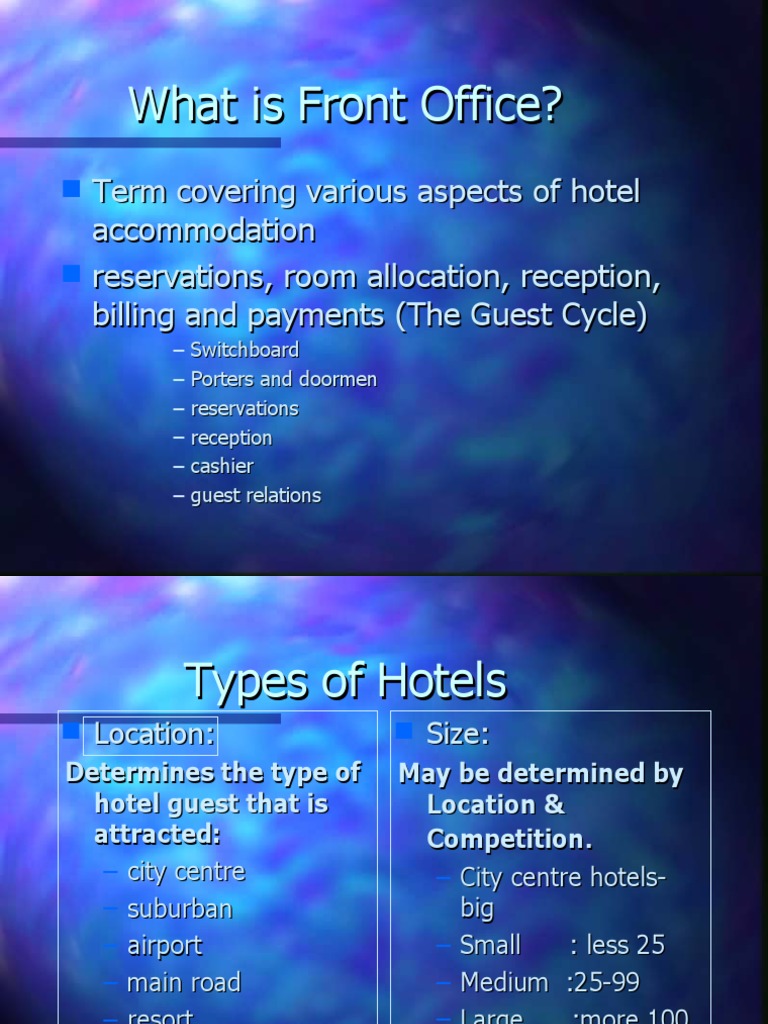 Hotel Front Office Essentials | PDF