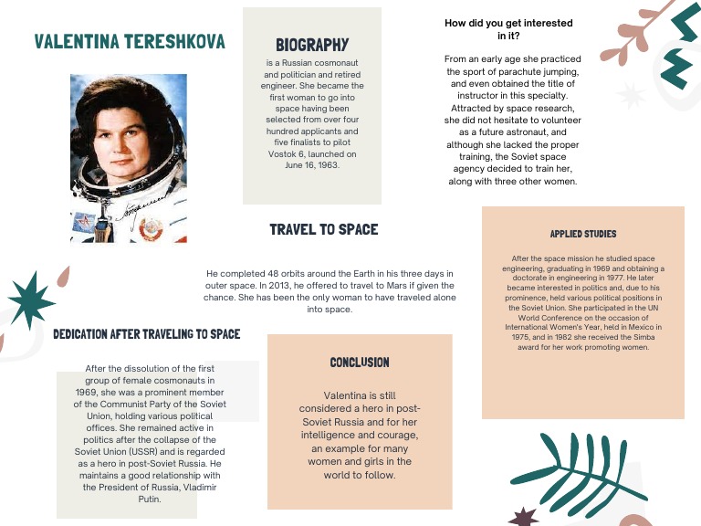 Valentina Tereshkova | PDF | Astronauts | Human Spaceflight