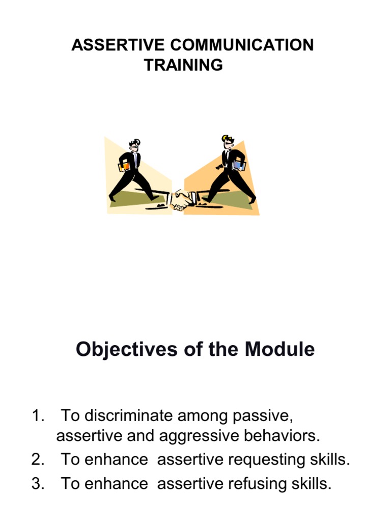 Assertiveness Training | PDF | Psychological Concepts | Human Communication