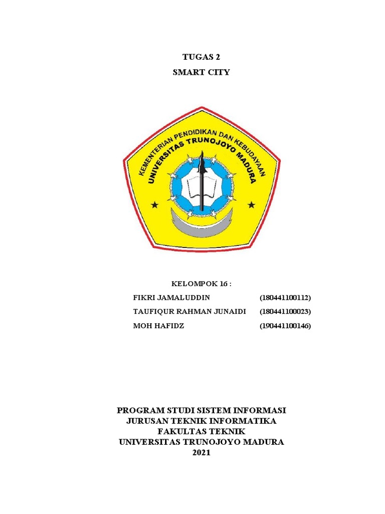 TUGAS 2 Smart City Kelompok 16 | PDF | Seni | Komputer