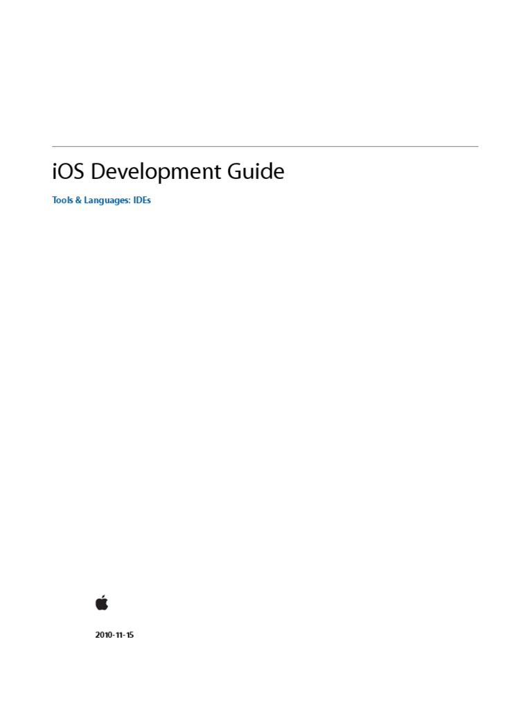 Ios Development Guide Pdf Xcode Ios