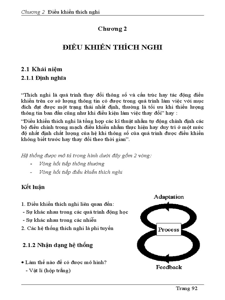 Điều Khiển Thích Nghi | PDF