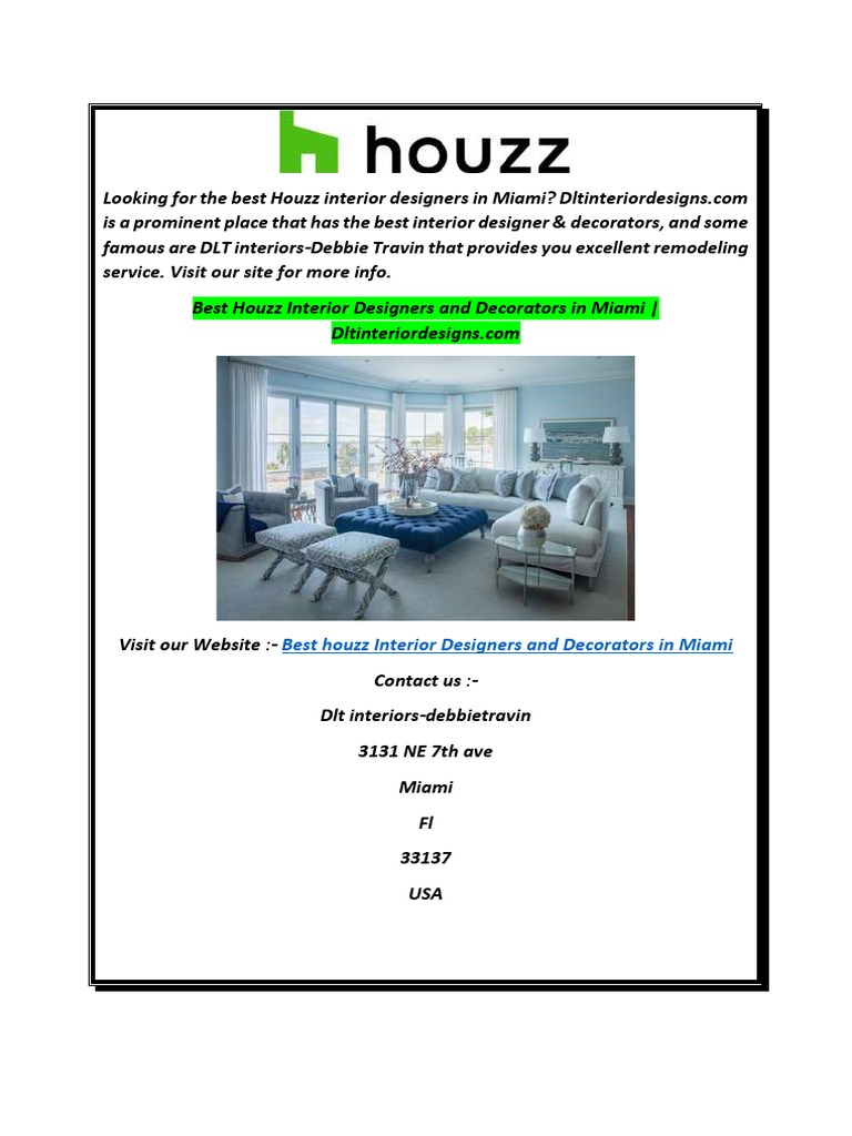 Best Houzz Interior Designers and Decorators in Miami | PDF