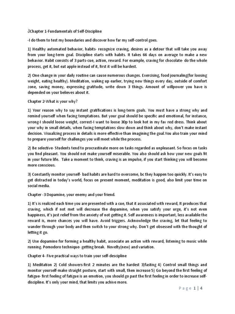 Discipline | PDF | Disciplines | Self-Management