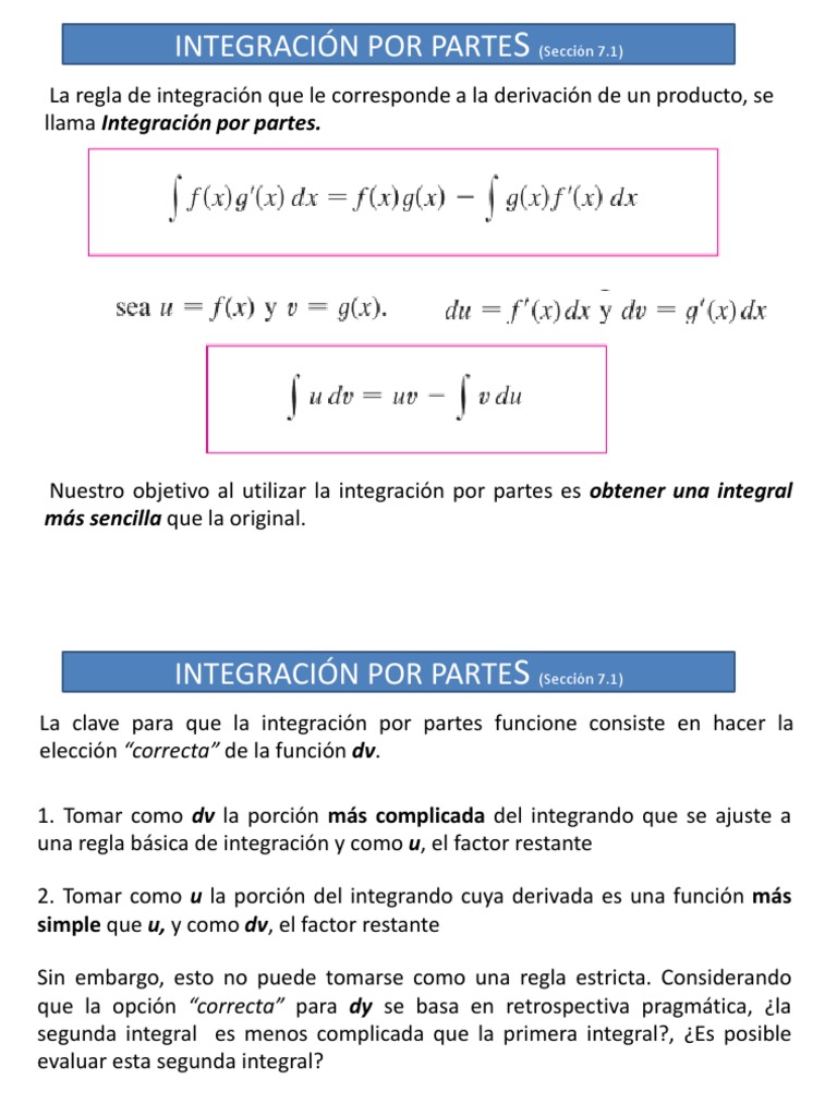 Int Por Partes | PDF