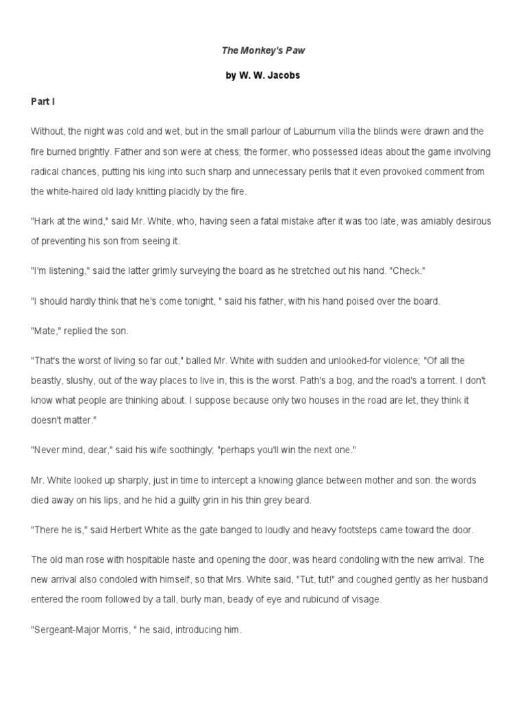 The Monkeys Paw | PDF