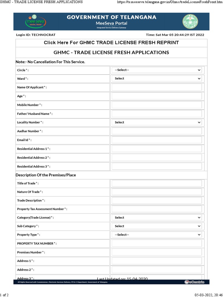 GHMC Trade License Application Guide | PDF | License | Payments
