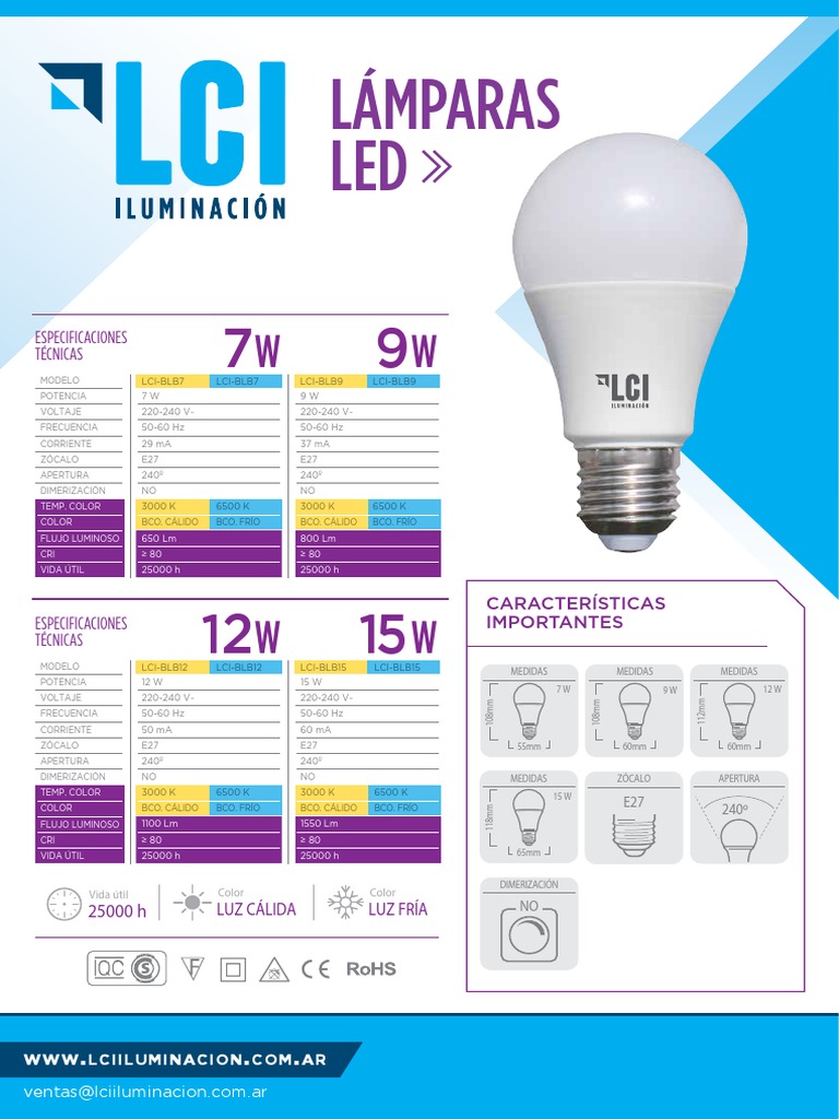 Lci Iluminacion Catalogo 2021 | PDF