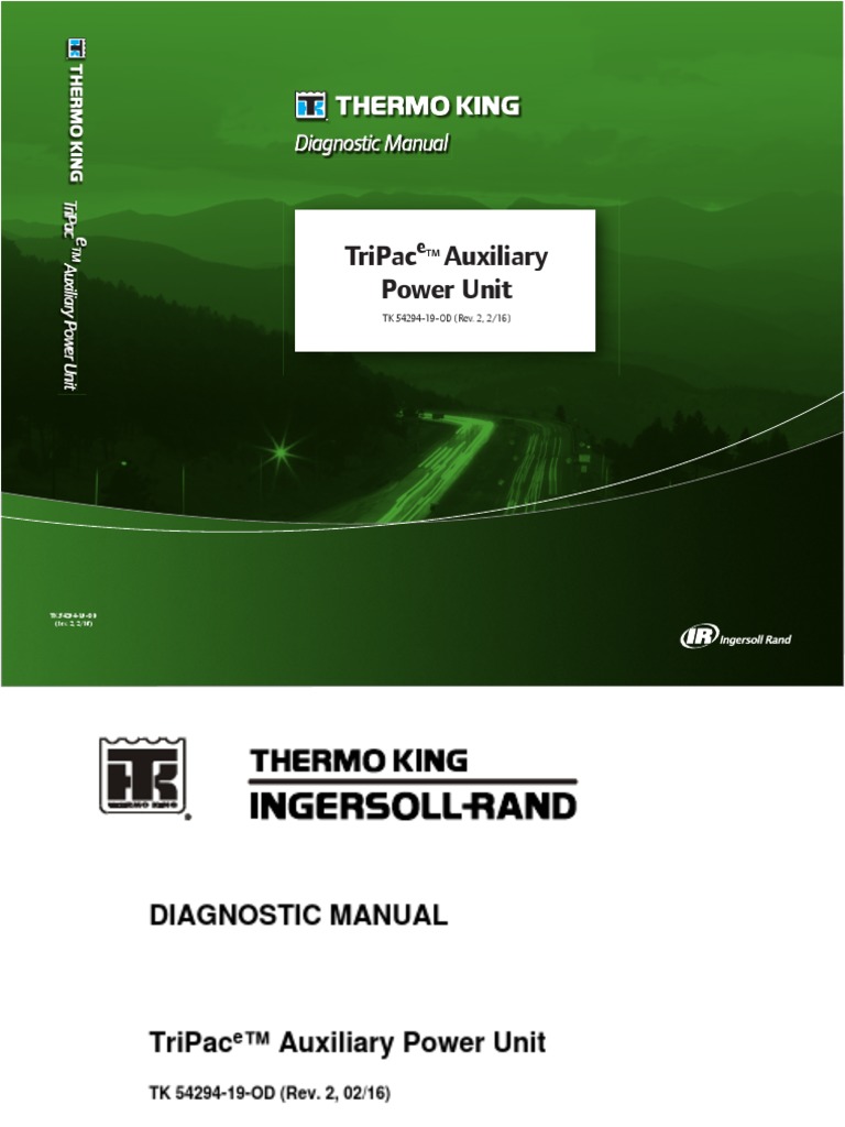TriPac-e Auxiliary Power Unit Diagnostic Manual 02-2016 | PDF | High ...