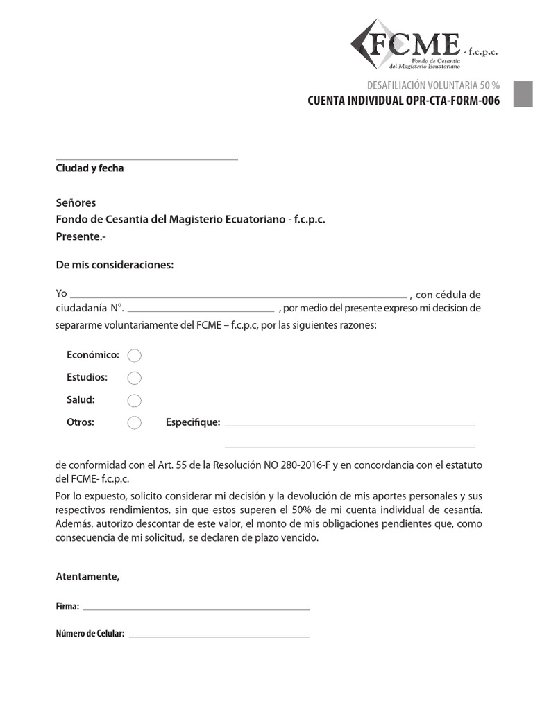 Opr Cta Form 006 | PDF